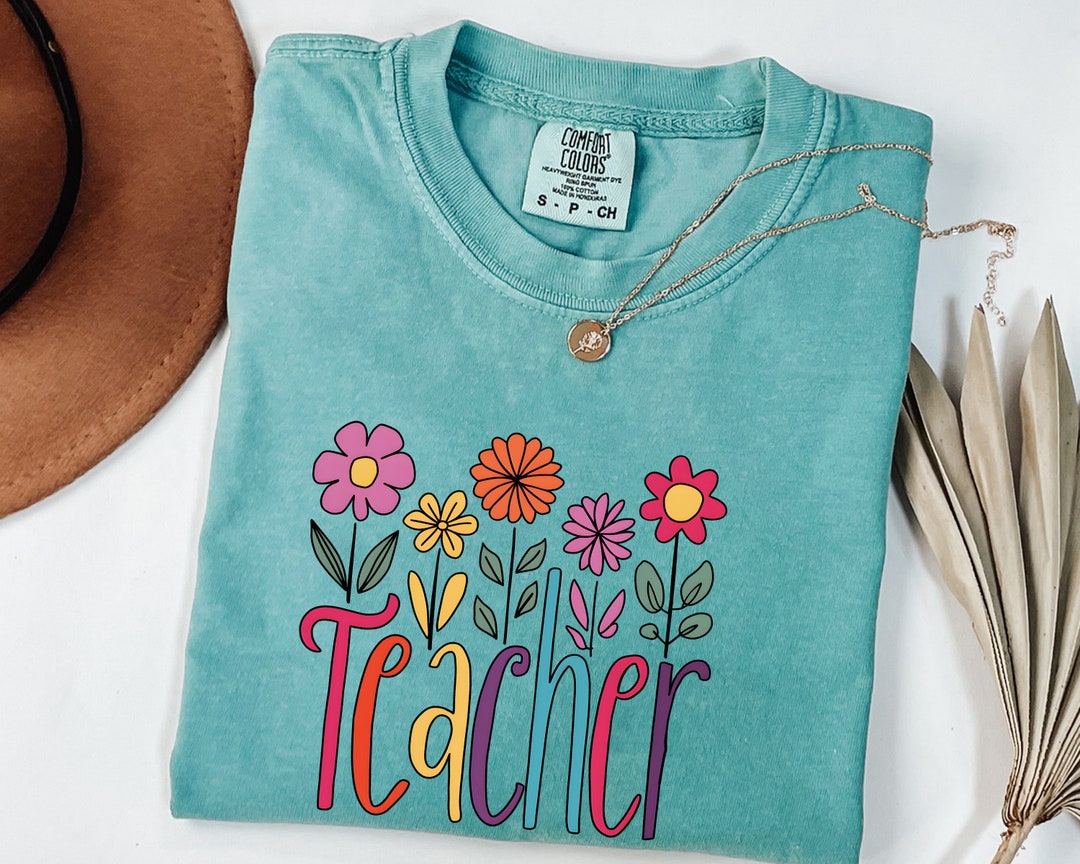 Floral Teacher Shirt , Retro Teacher Shirt,gift for Teachers,first Day ...