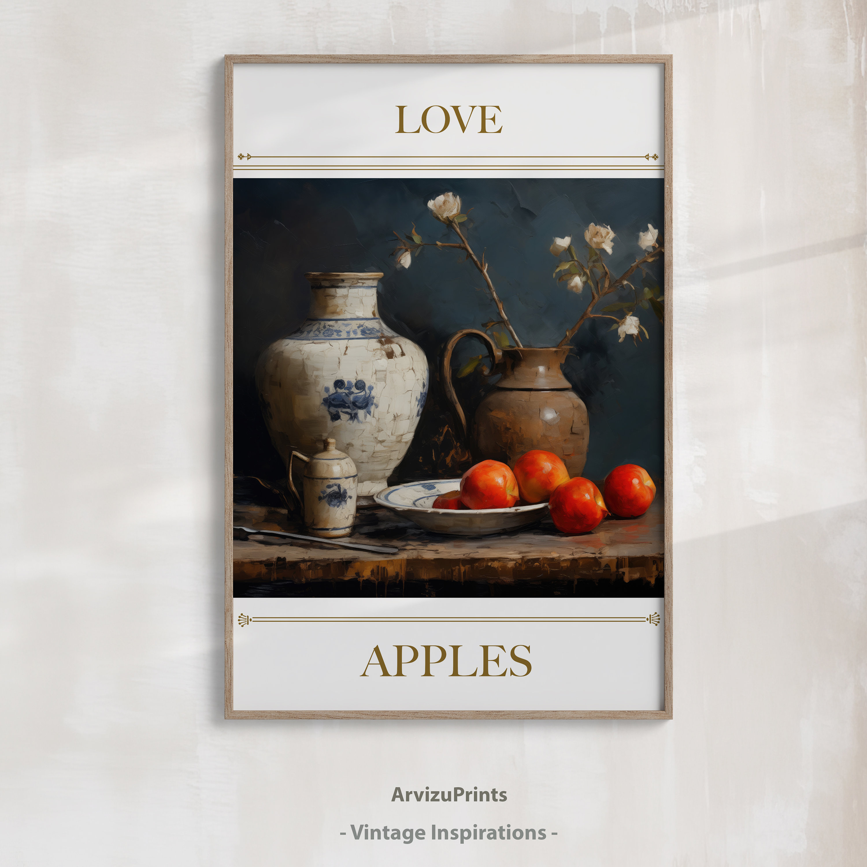 Fruit of the Spirit Love Apples Digital Wall Art Christian - Etsy