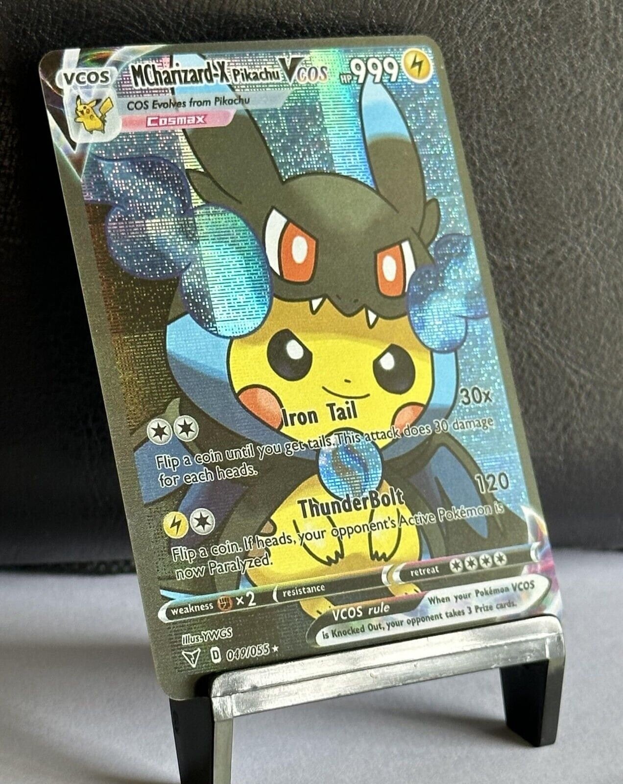 Pikachu Vcos cosplay Mega Charizard X Holo Custom Made Pokemon Card ...