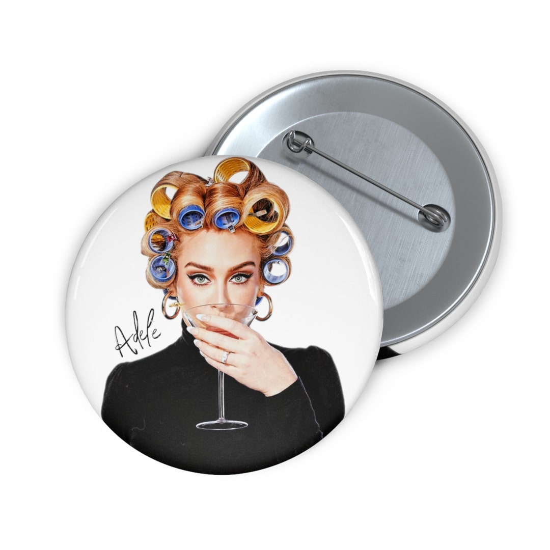 Adele Pin Button - Etsy