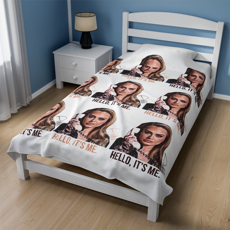 Adele Inspired Plush Blanket / Adele Merchandise / Adele Gift / Adele ...
