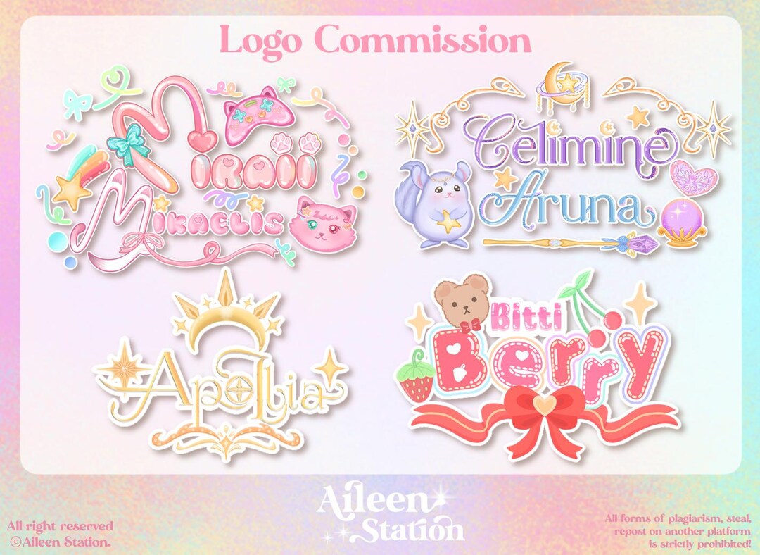 Custom Vtuber Logo & Brand Logo - Etsy