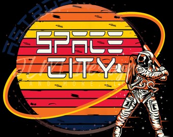 Space City Houston PNG - Etsy