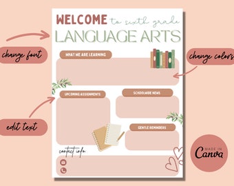 Editable Themed Classroom Newsletter Template - Etsy