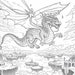 Dragon Coloring Pages, 50 Dragons to Color. Fantasy, Adults and Kids ...