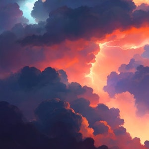 19 Epic Thunder Clouds in Water Color Style, Wallpapers for Your Iphone ...