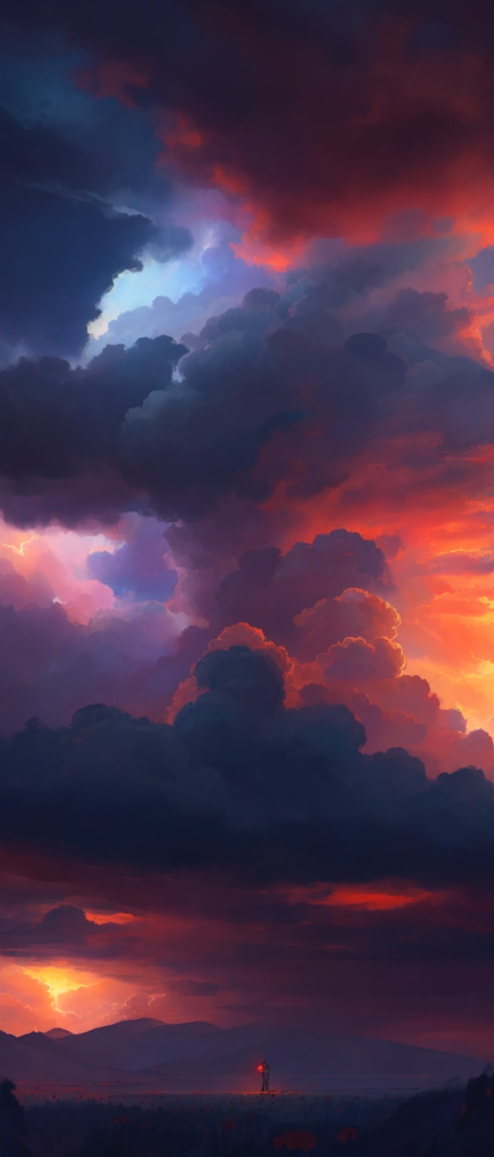 19 Epic Thunder Clouds in Water Color Style, Wallpapers for Your Iphone ...