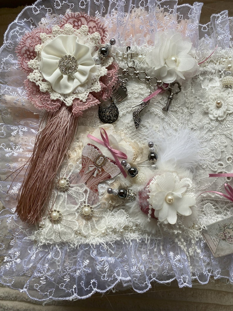 Shabby Chic Stick Pin Lace Book - Etsy