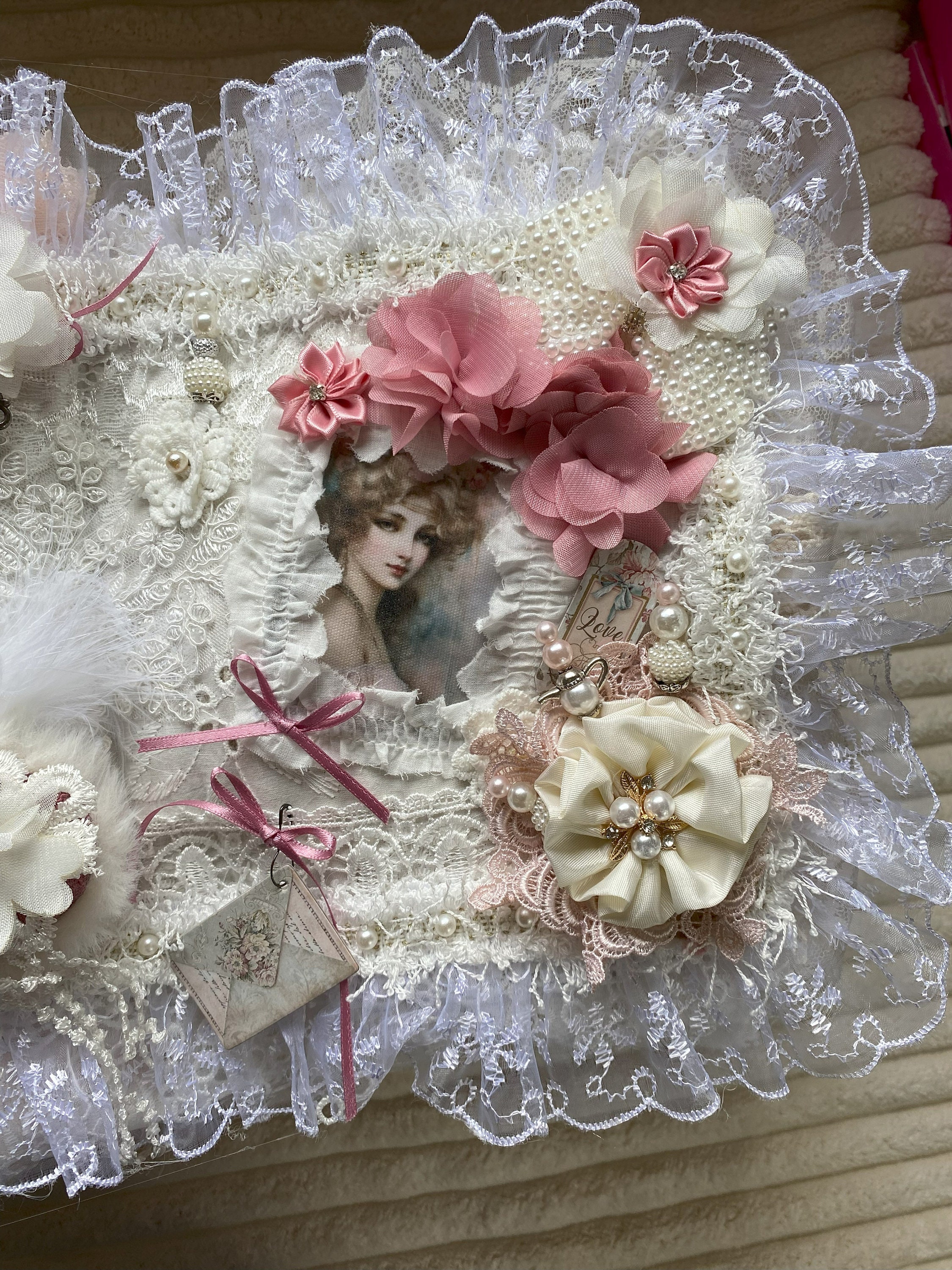 Shabby Chic Stick Pin Lace Book - Etsy