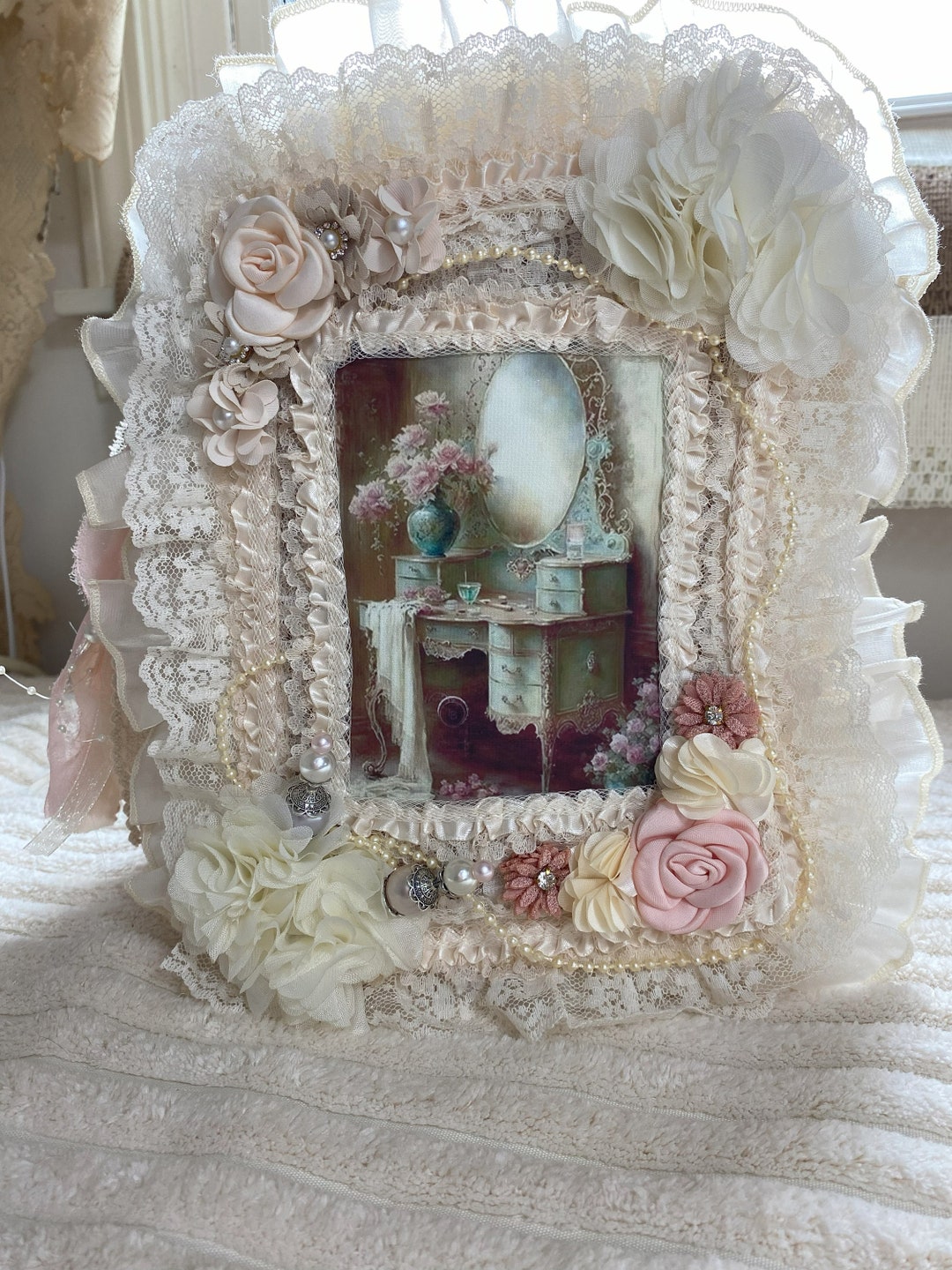 Shabby Chic Stick Pin Lace Book - Etsy