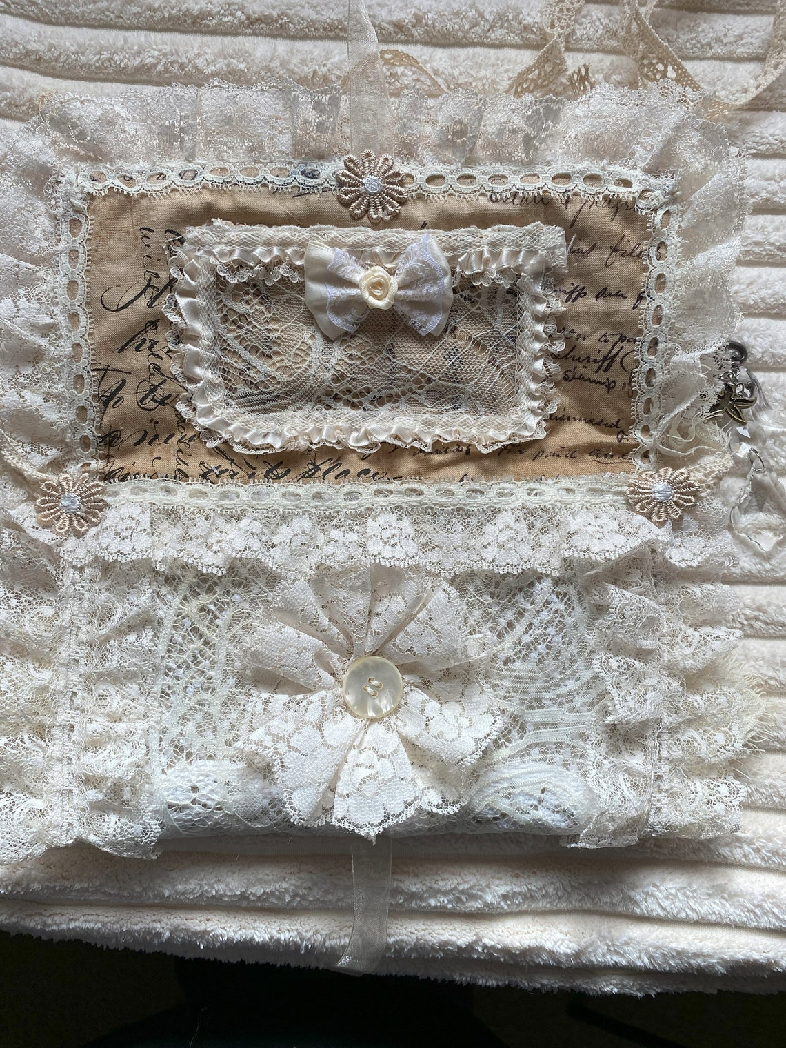 Shabby Chic Lace Purse, Shabby Chic Shoulder Bag - Etsy