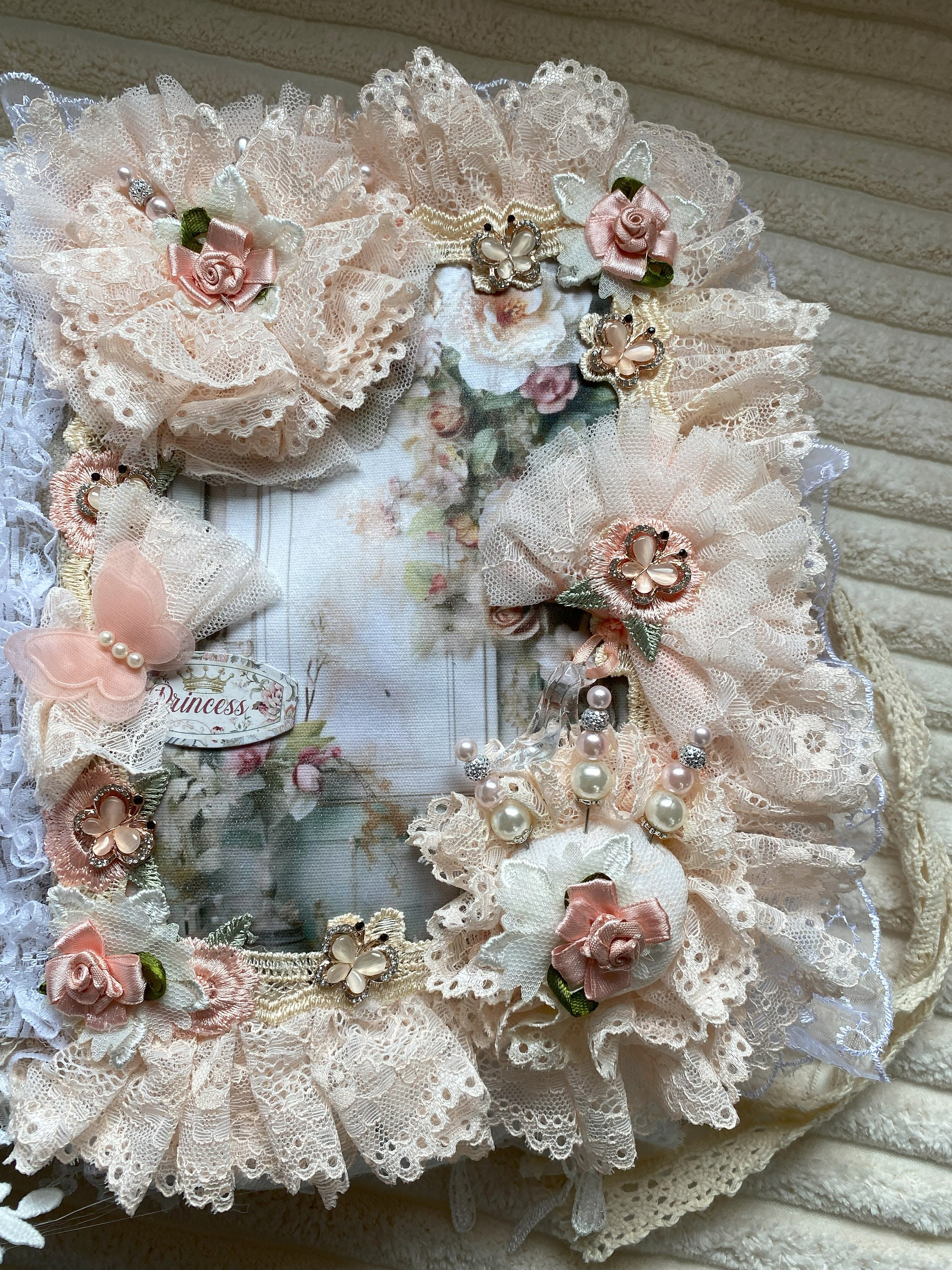 Shabby Chic Stick Pin Lace Book - Etsy