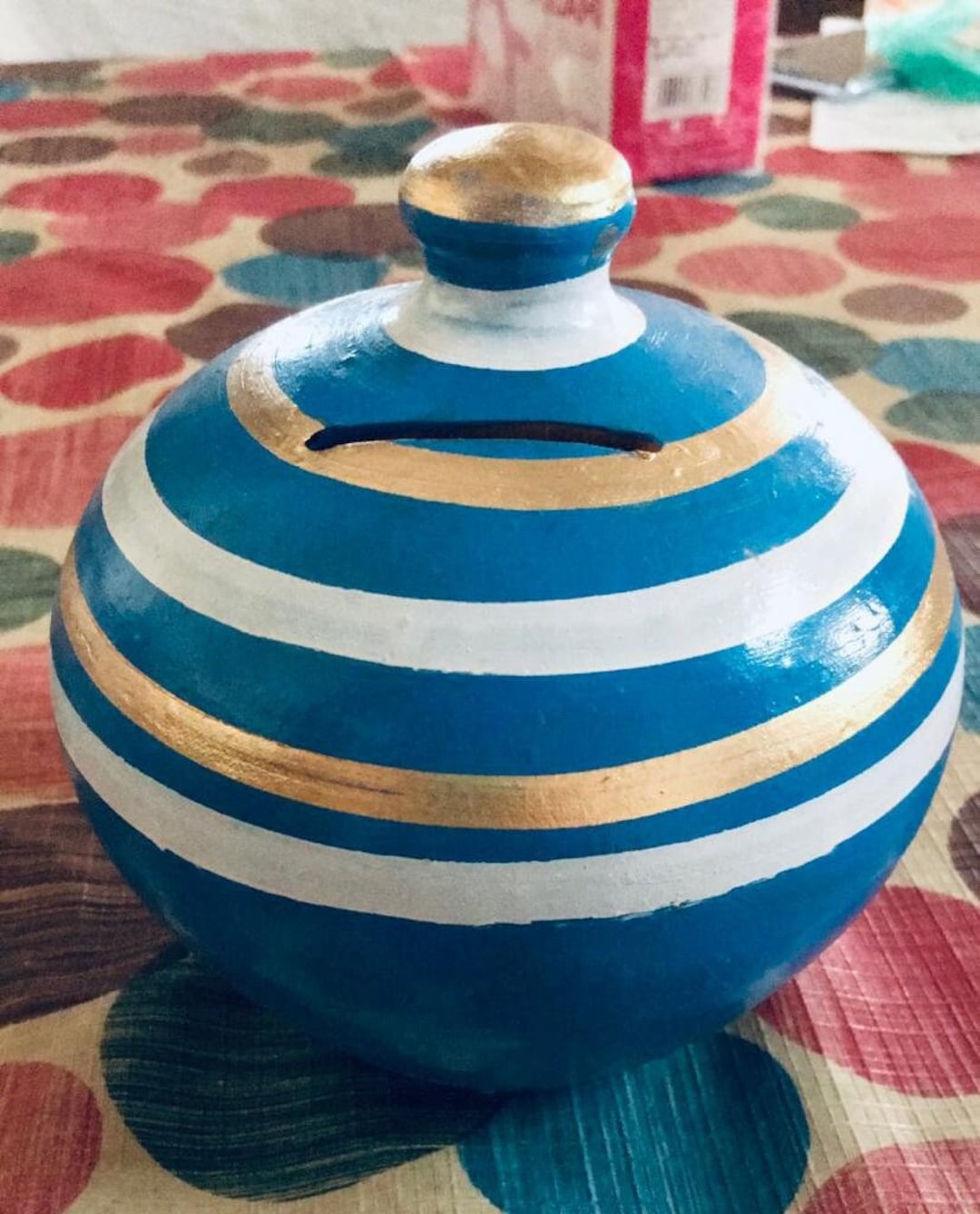 Terracotta Clay Gullak Money Bank Classic Red Handmade - Etsy