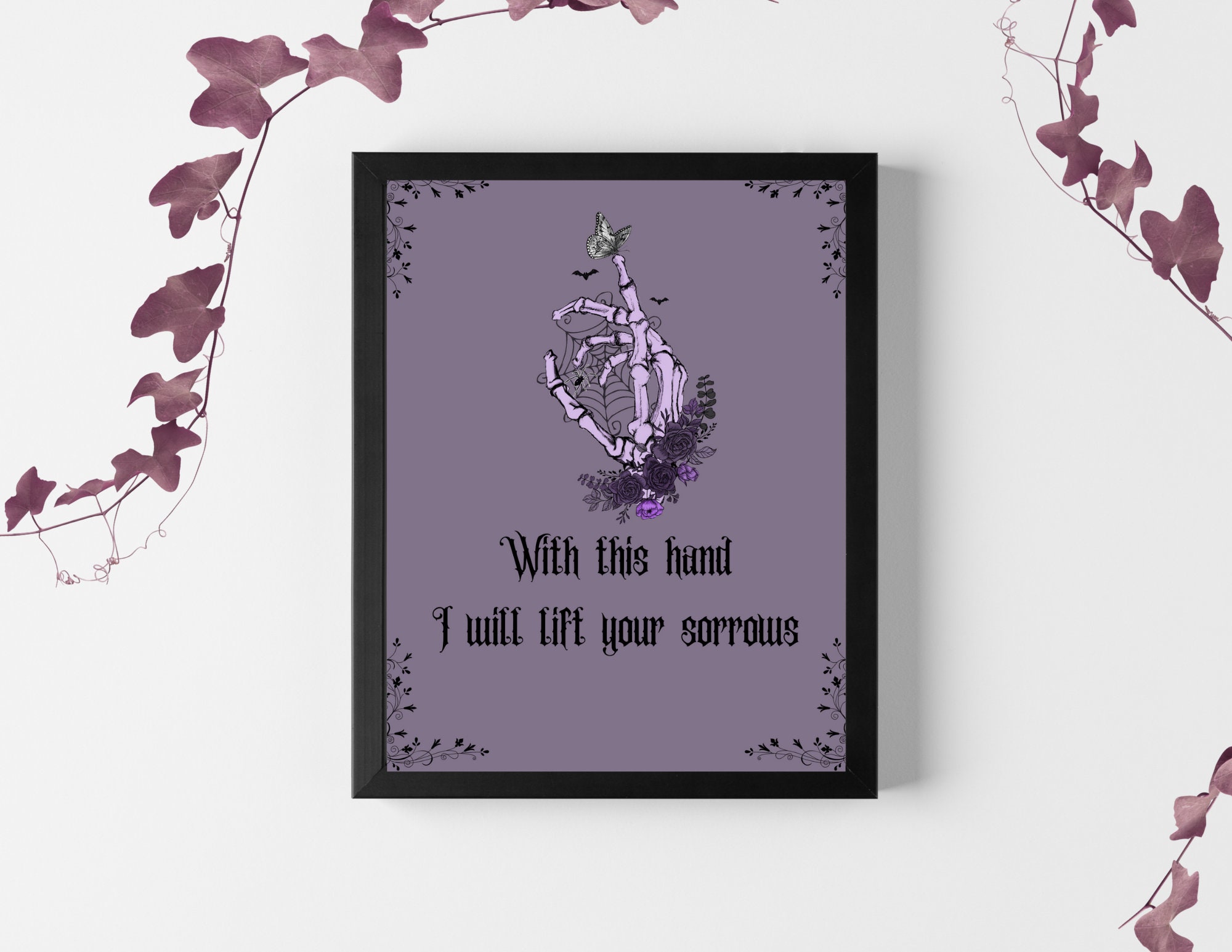DIGITAL Corpse Bride Art Print, Grunge Halloween Art Print, Gothic ...