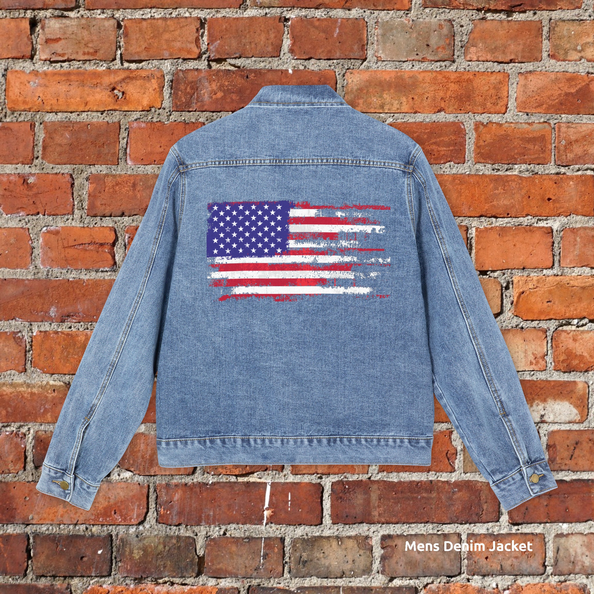 American Flag Denim Jacket - Freedom Fashion - Show Your American Pride ...