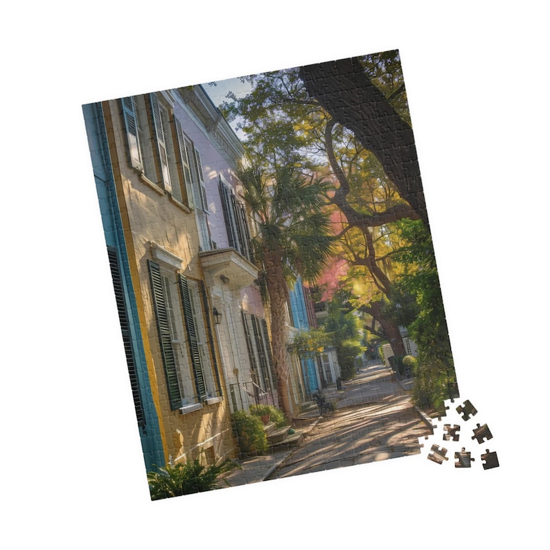 Charleston Historic Street Jigsaw Puzzle, Beautiful Southern Charm ...