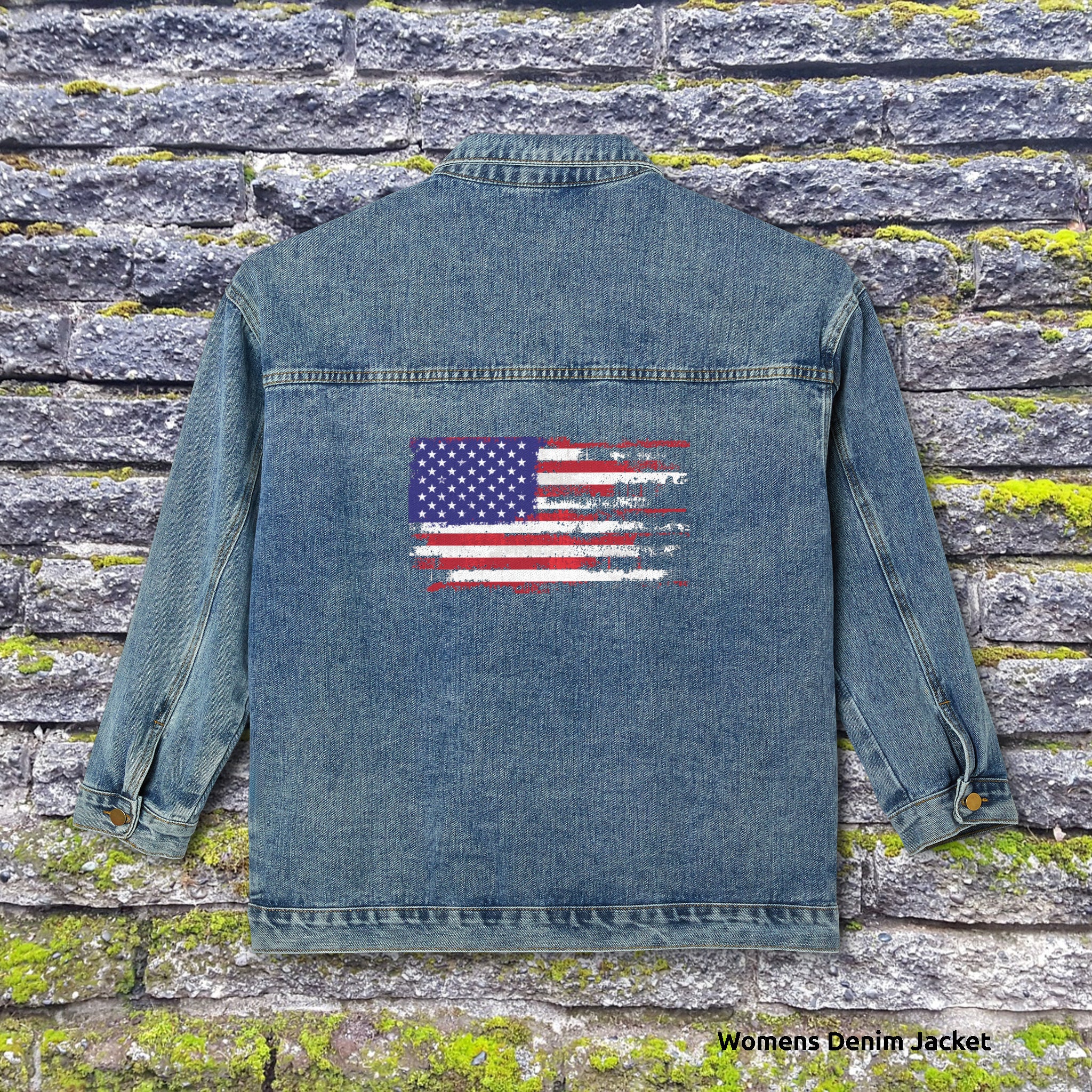 American Flag Denim Jacket - Freedom Fashion - Show Your American Pride ...