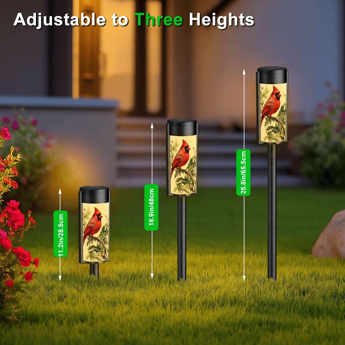 Cardinal Solar Pathway Lights Set of 4 Waterproof LED Outdoor Garden ...