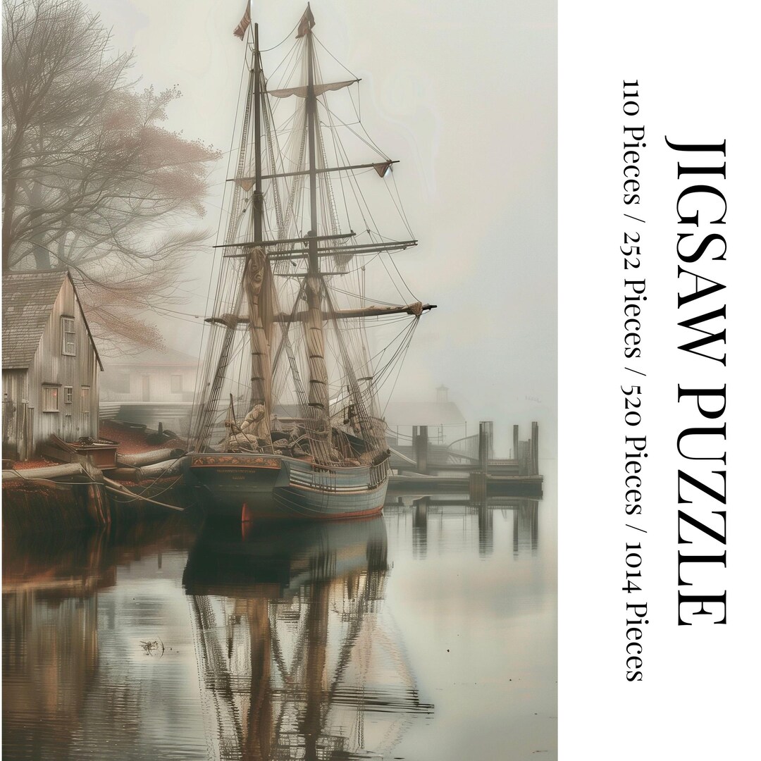 Historic Andrew Dunton Ship Jigsaw Puzzle – Vintage Mystic Seaport ...