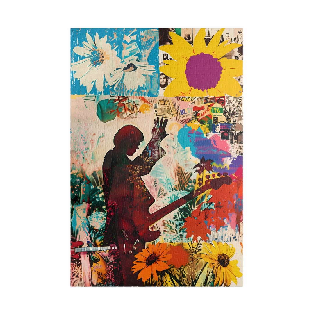 The Rockstar Puzzle - Kickback to 60s Rock and Roll Poster - Groovy ...