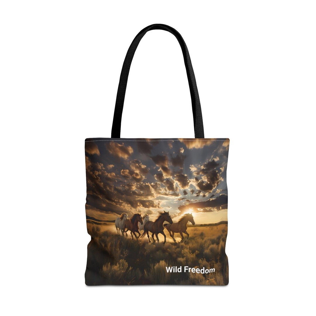 Mustang Lover Tote Bag Freedom in Motion: Beautiful Tote Bag With ...