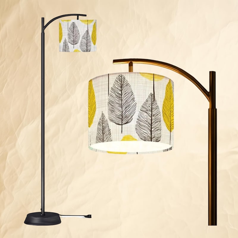 Grey Arc Floor Lamp - Etsy