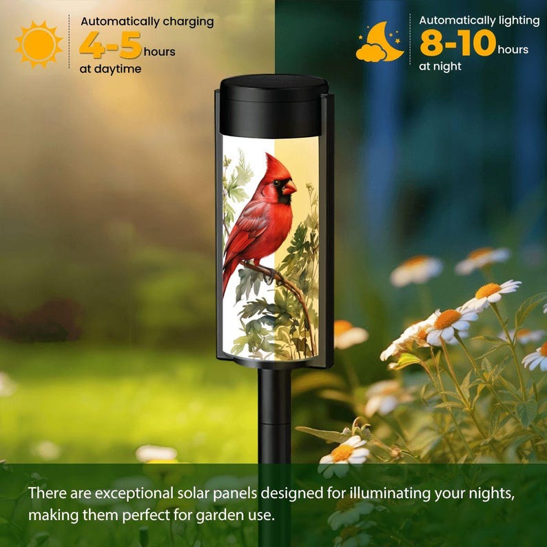 Cardinal Solar Pathway Lights Set of 4 Waterproof LED Outdoor Garden ...