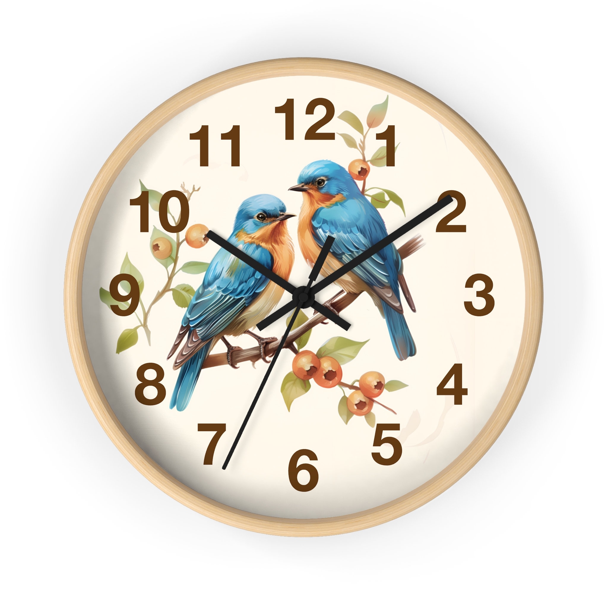 Sweet Bluebird Art Wall Clock Bring Joy to Your Space - Etsy