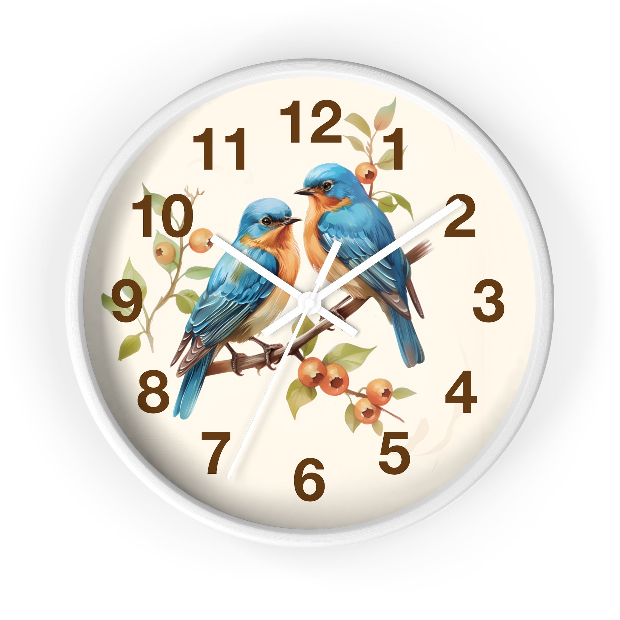 Sweet Bluebird Art Wall Clock Bring Joy to Your Space - Etsy