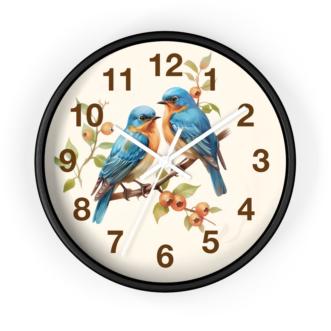 Sweet Bluebird Art Wall Clock Bring Joy to Your Space - Etsy