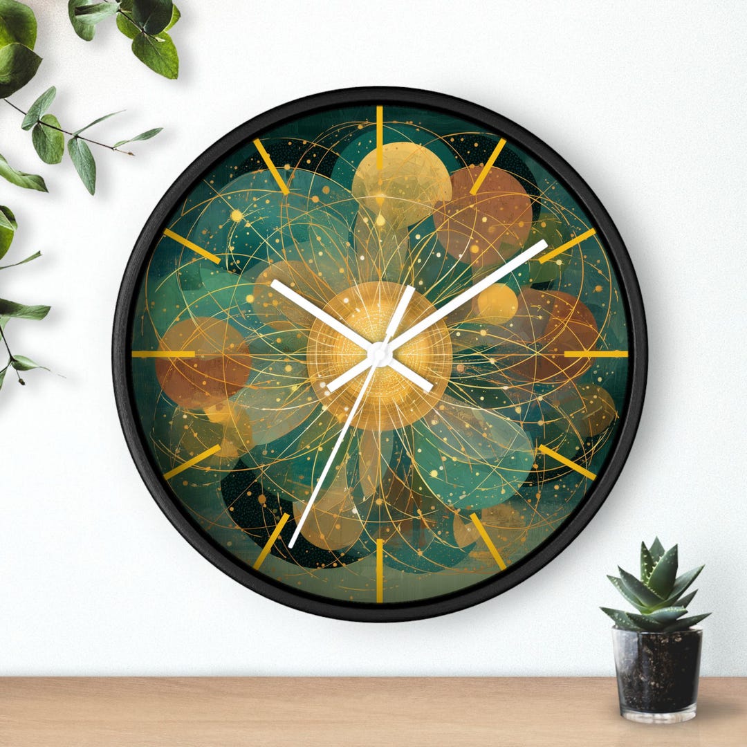 The Emerald Tablet Alchemical Celestial Wall Clock - Etsy UK