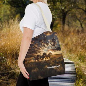 Mustang Lover Tote Bag Freedom in Motion: Beautiful Tote Bag With ...
