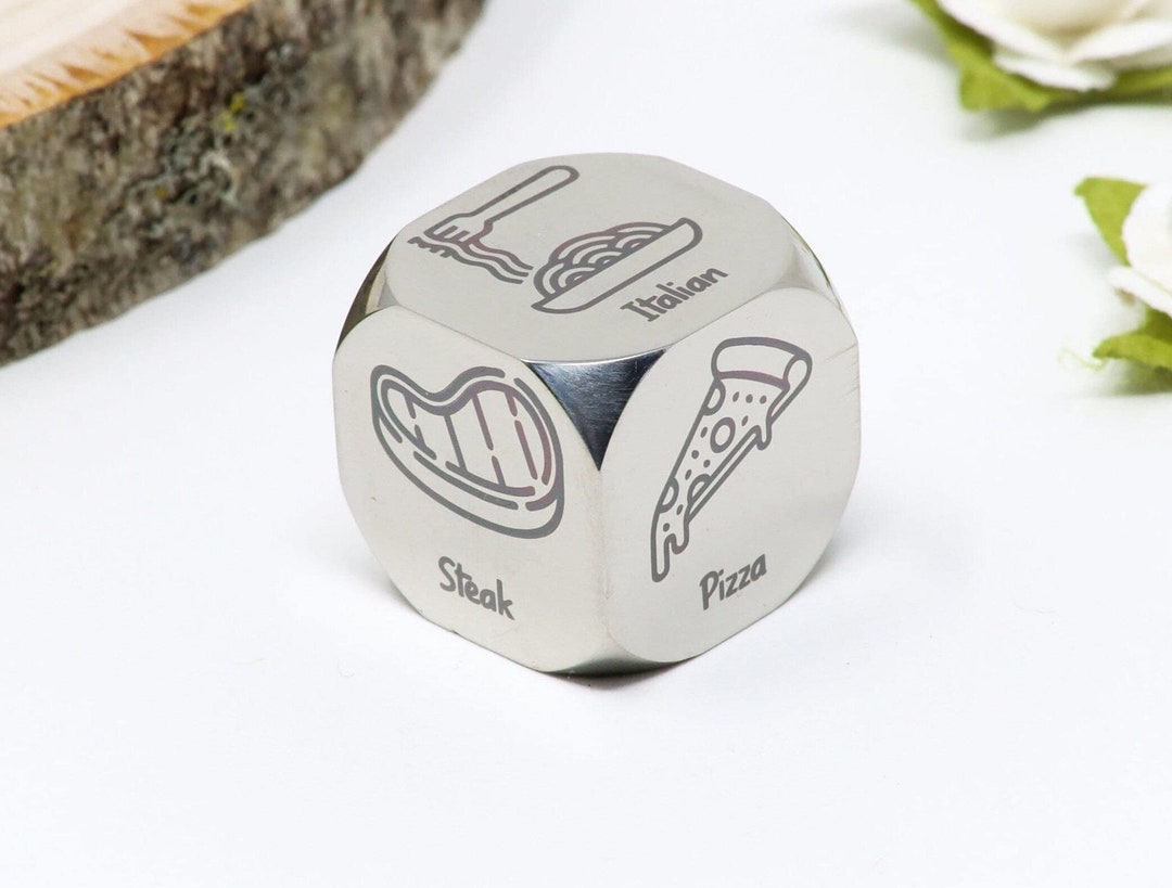 Couples Dinner Date Dice - Food Decision Dice - Custom Engraved Dice ...
