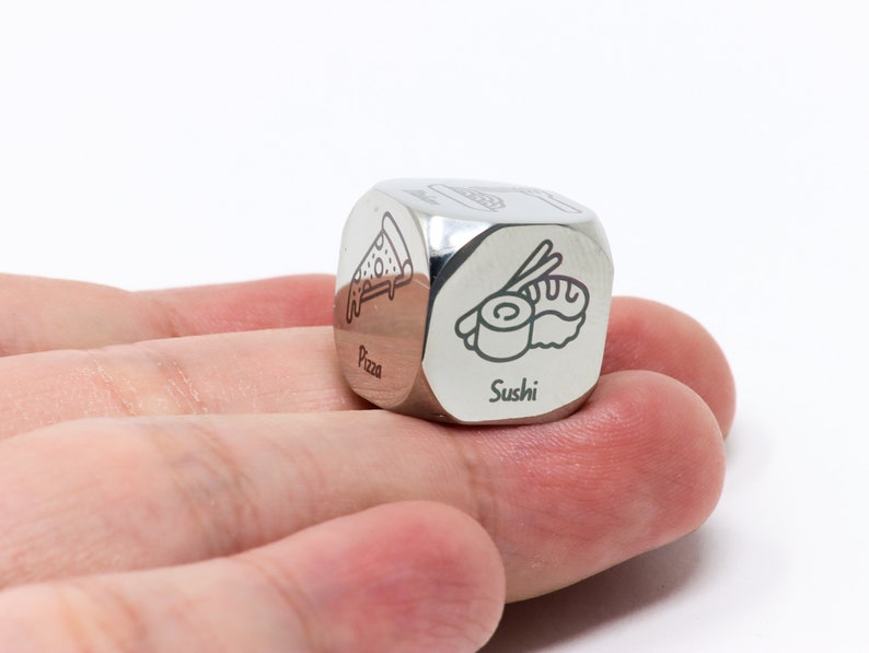 Couples Dinner Date Dice Food Decision Dice Custom Engraved Dice Gifts ...