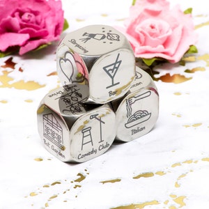Couples Date Decision Dice - Couples 10th Anniversary Gift - Date Night ...