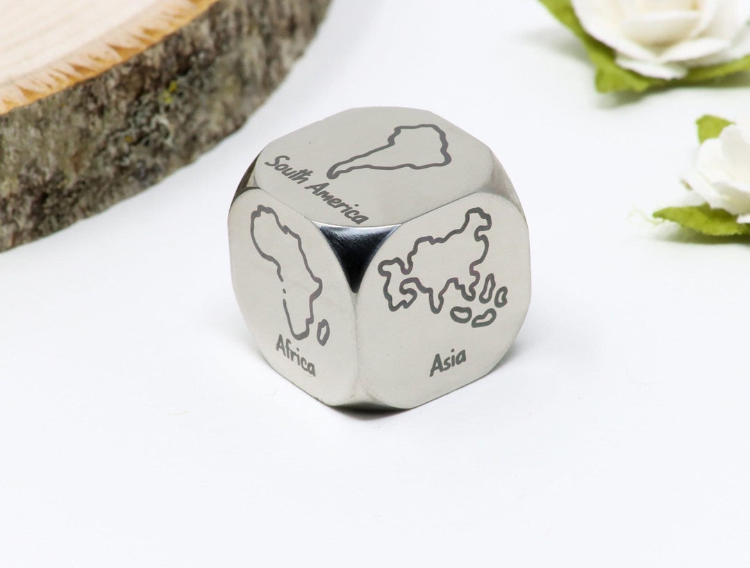 Vacation Continent Dice - Couples Vacation Picker - Geography Class ...