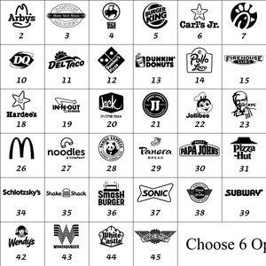 Fast Food Dice - Foodie Gift Idea - Couples Date Night Dice - Quick ...