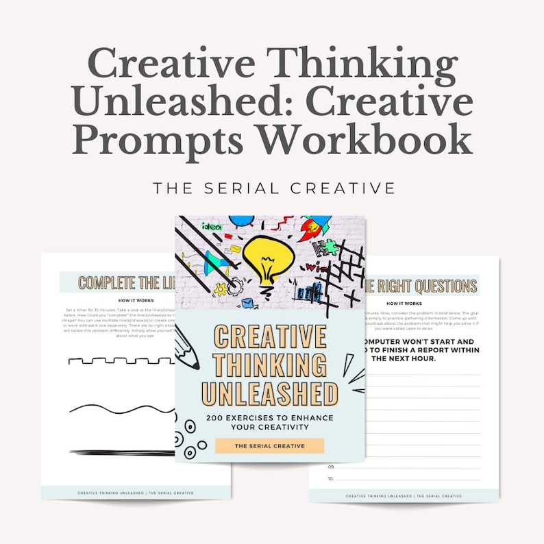 Creative Thinking Unleashed Workbook, Creative Activities Workbook ...