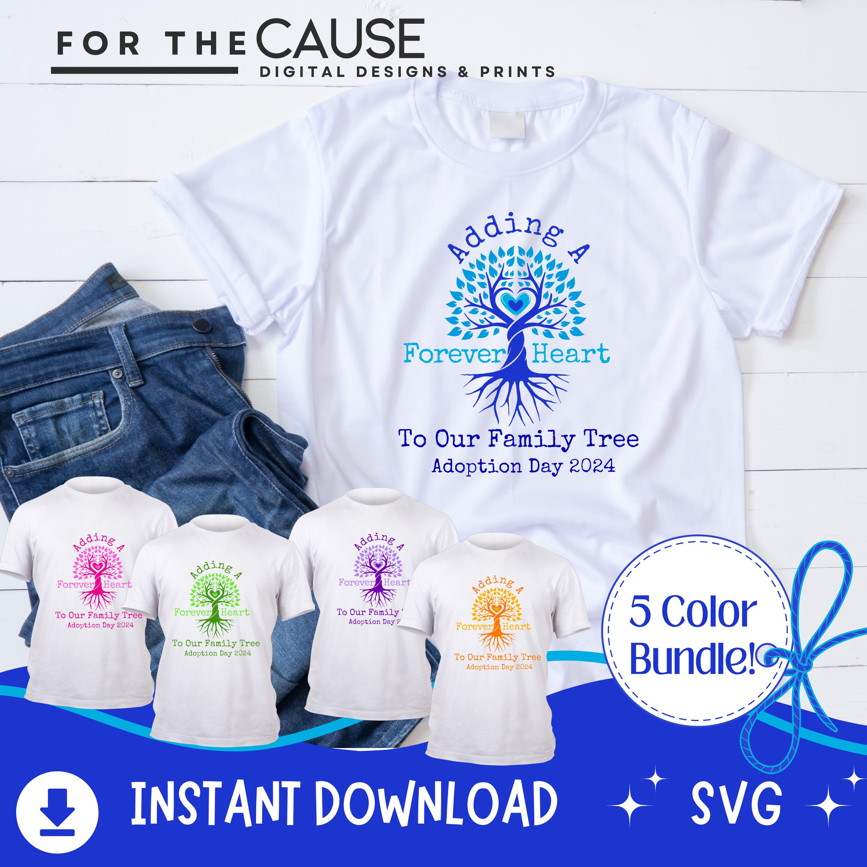 Adoption Family SVG Adoption Day SVG Gotcha Day SVG T-shirt Adoption ...