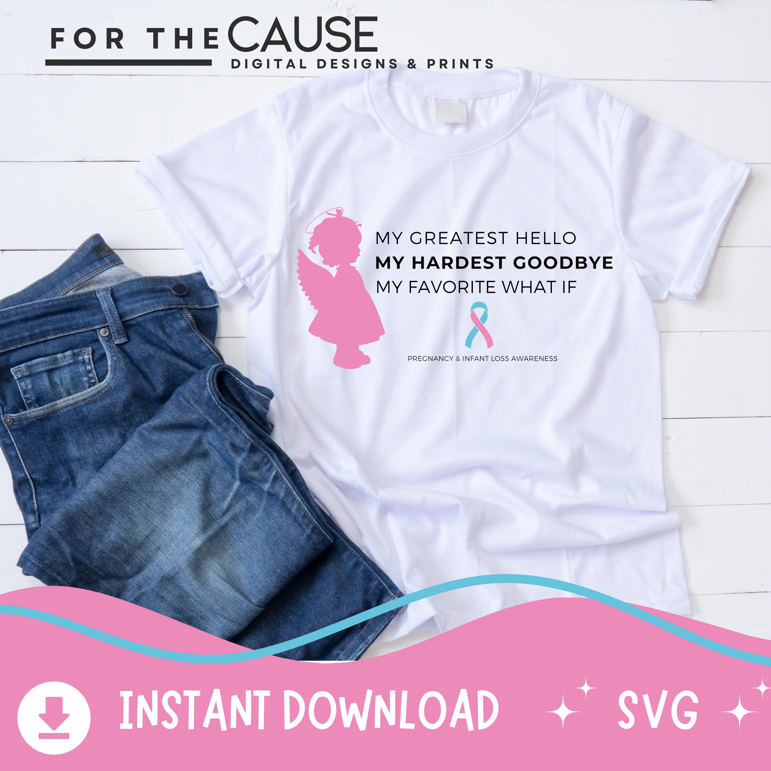 Infant and Pregnancy Loss Awareness SVG T-shirt SIDS Awareness SVG ...