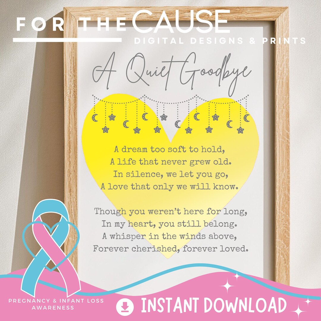 Infant Loss Memorial Art | Miscarriage Sympathy Gift | Stillborn Baby ...