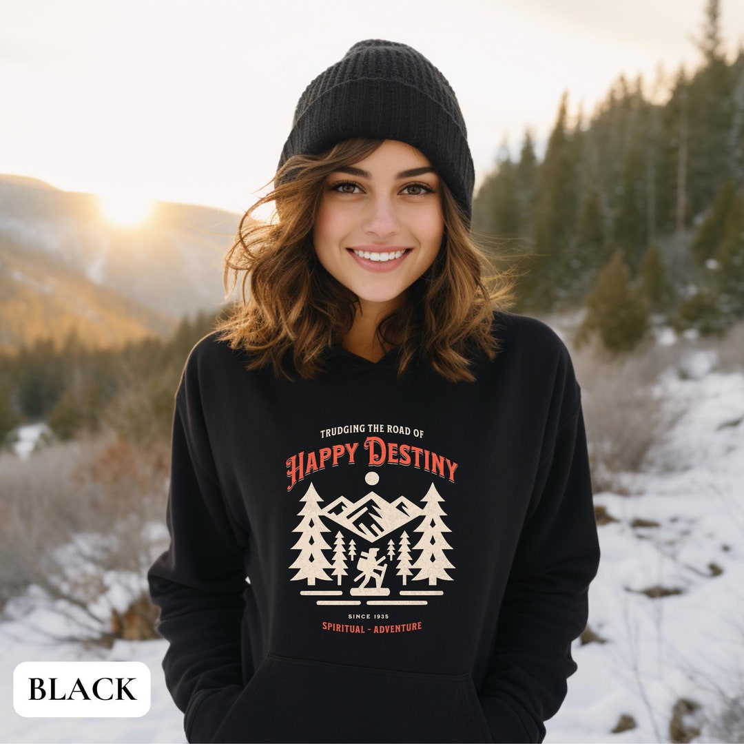Trudge the Road of Happy Destiny Hoodie, Recovery Hoodie, Sober Hoodie ...