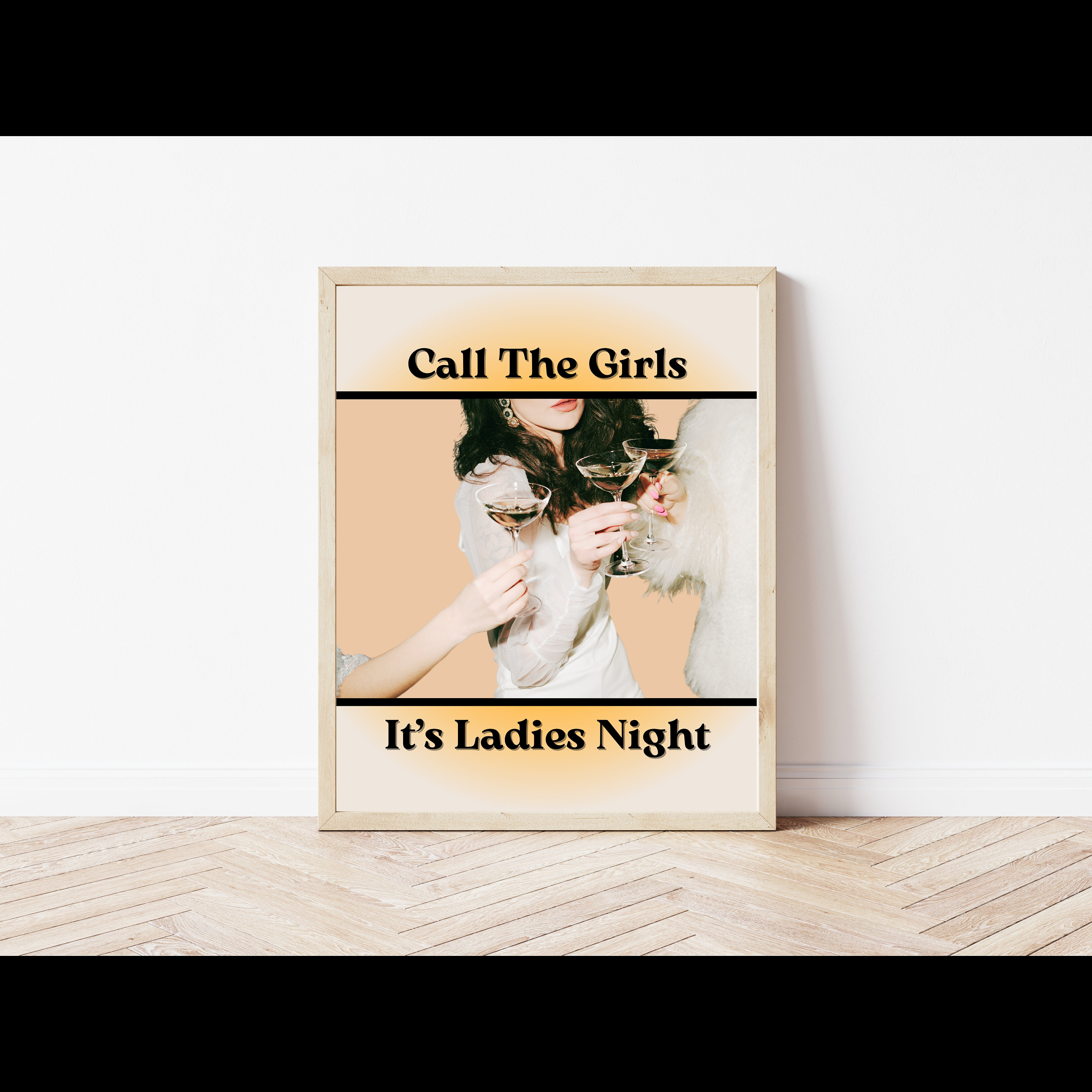 Girls Night Out Poster, Ladies Night Out, Trendy Wall Art, Retro Wall ...