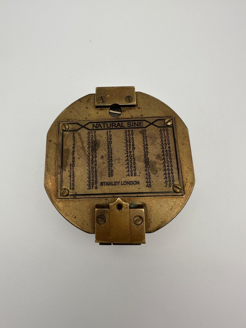Vintage Stanley London Natural Sine Brass Compass Nautical - Etsy