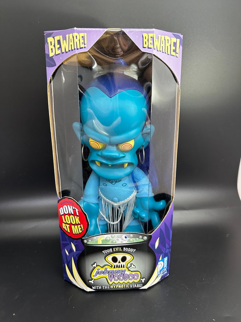 Evil Doll JOHNNY VOODOO Evil Buddy 12 Inch Hypnotic Eyes Figurine NIB ...