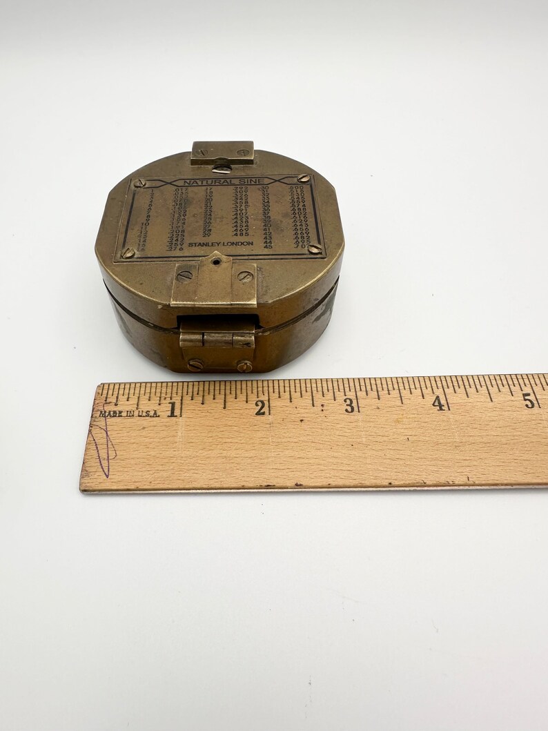 Vintage Stanley London Natural Sine Brass Compass Nautical - Etsy
