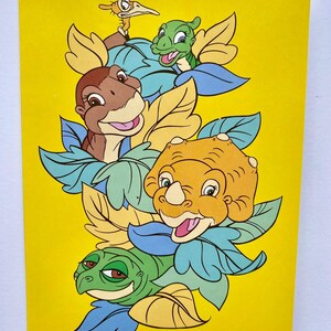 The Land Before Time Vintage 90s CARD Blank Inside All Occasion ...