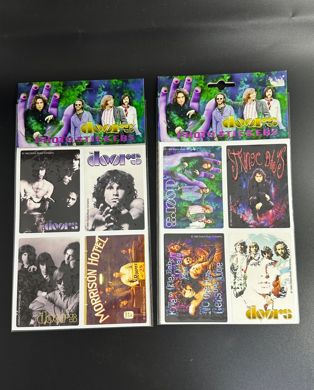 Vintage DOORS Jim Morrison Stickers 90s Unused Colorful Laser Photos ...