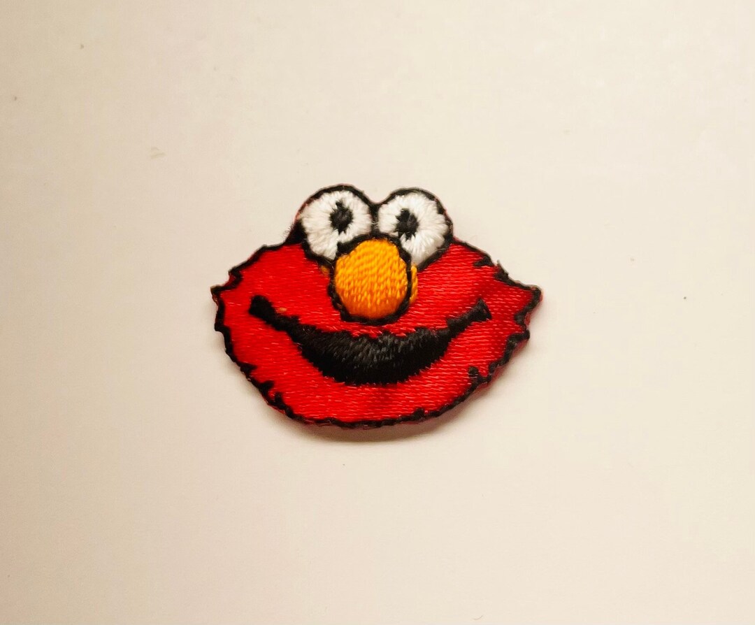 Elmo PATCH Sesame Street 80s Vintage Sew on Iron on Badge NOS Appliqué ...