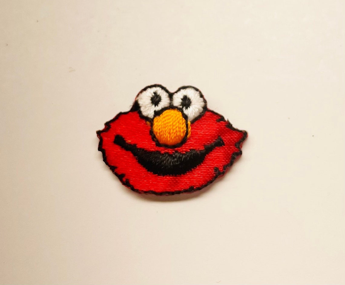 Elmo PATCH Sesame Street 80s Vintage Sew on Iron on Badge NOS Appliqué ...